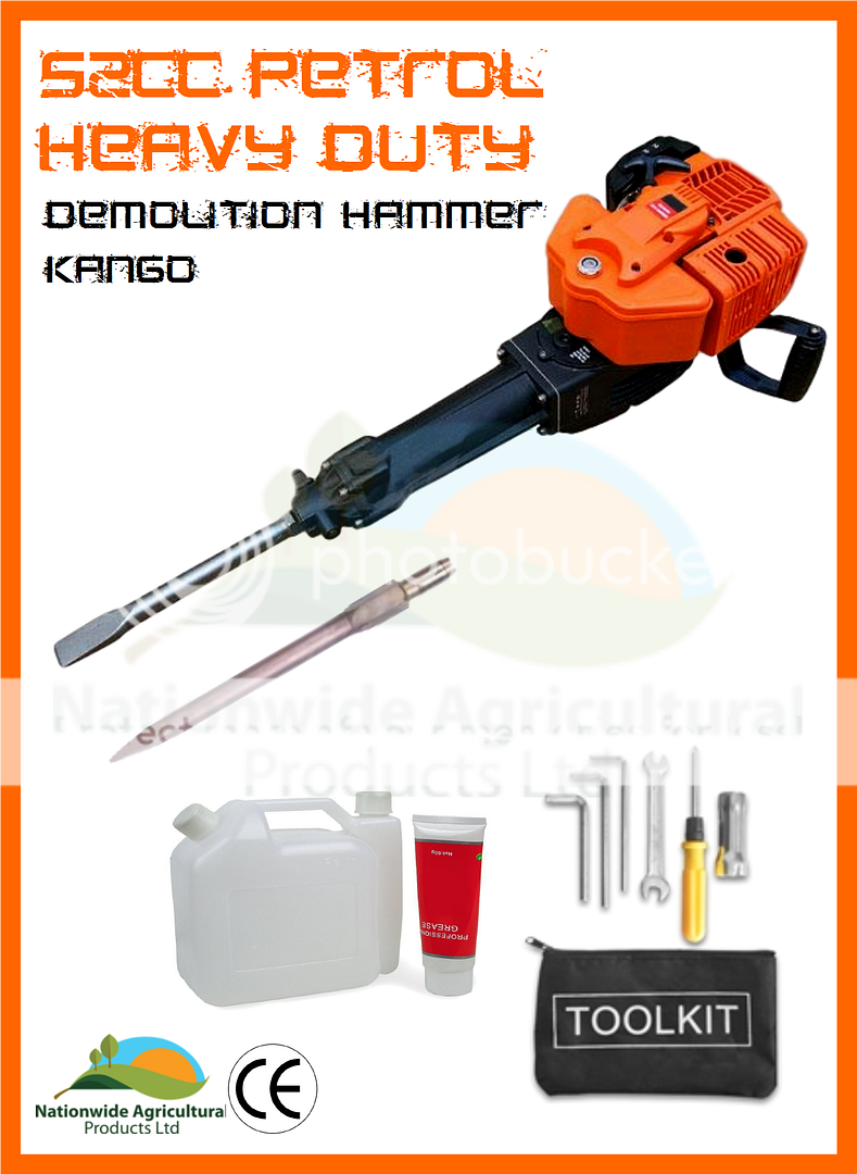 52cc PETROL KANGO JACK HAMMER / CONCRETE BREAKER NEW 2017 MODEL